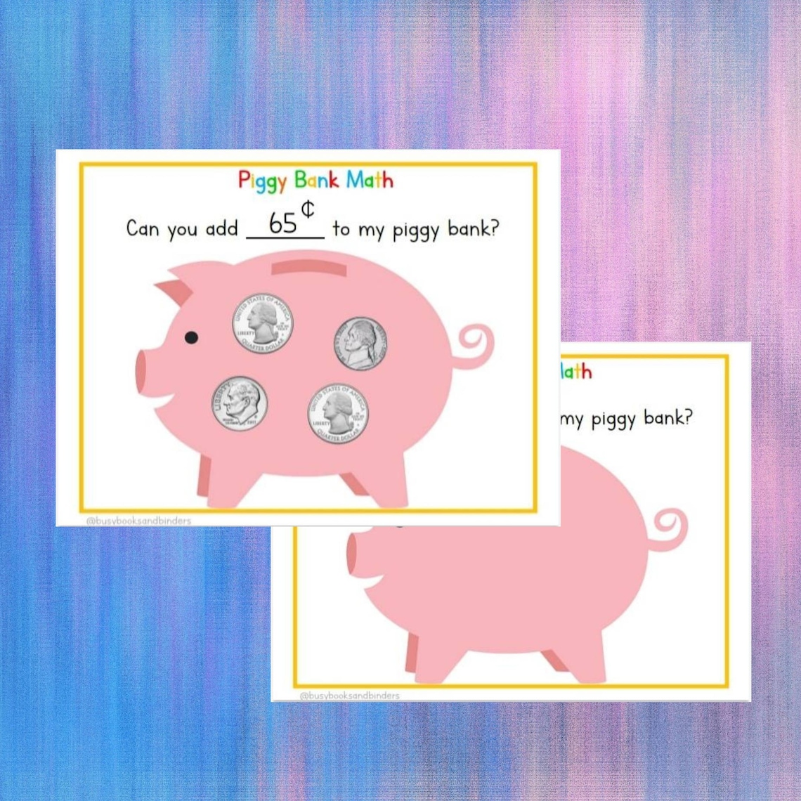 US Kids Money Activity, US Coins, Money Worksheets, Busy Binder ...