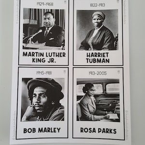 12 Black History Flashcards | Bulletin Board Display | Black History ...