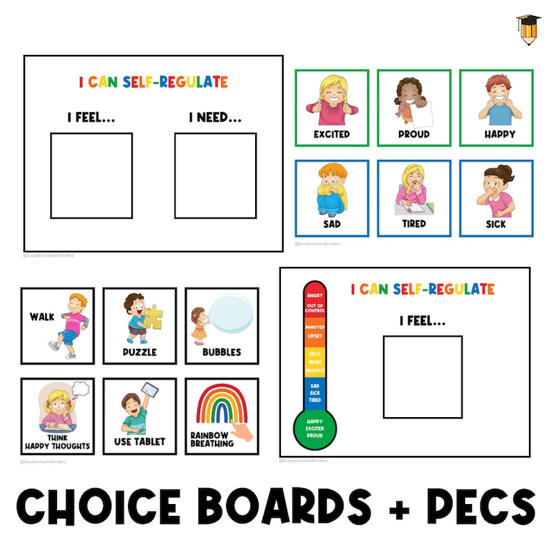 Self Regulation Emotions Calm Down Strategies Coping - Etsy