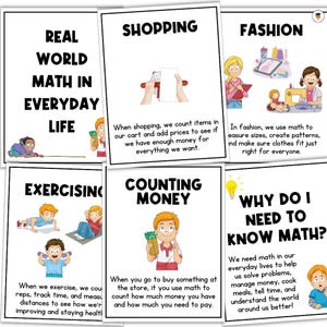24 Math Posters for Kids | Understanding Real World Math in Our ...