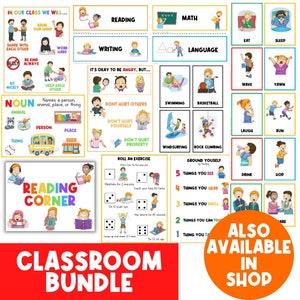 CLASSROOM BUNDLE | Visual Aid | Kindergarten | Preschool | Homeschool ...