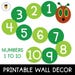 Caterpillar Counting Wall Decor | Counting 1 to 10 | Number Activities ...