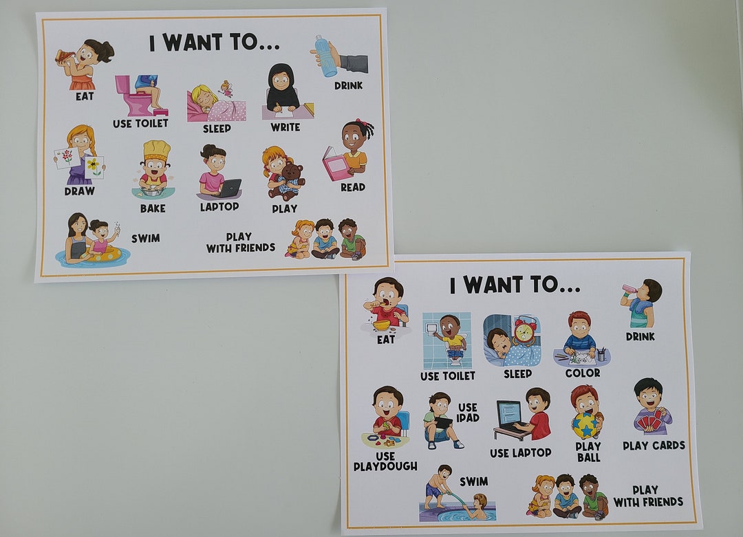 PHYSICAL COPY: Choice Board | Daily Routines | First Then Visual Aid ...