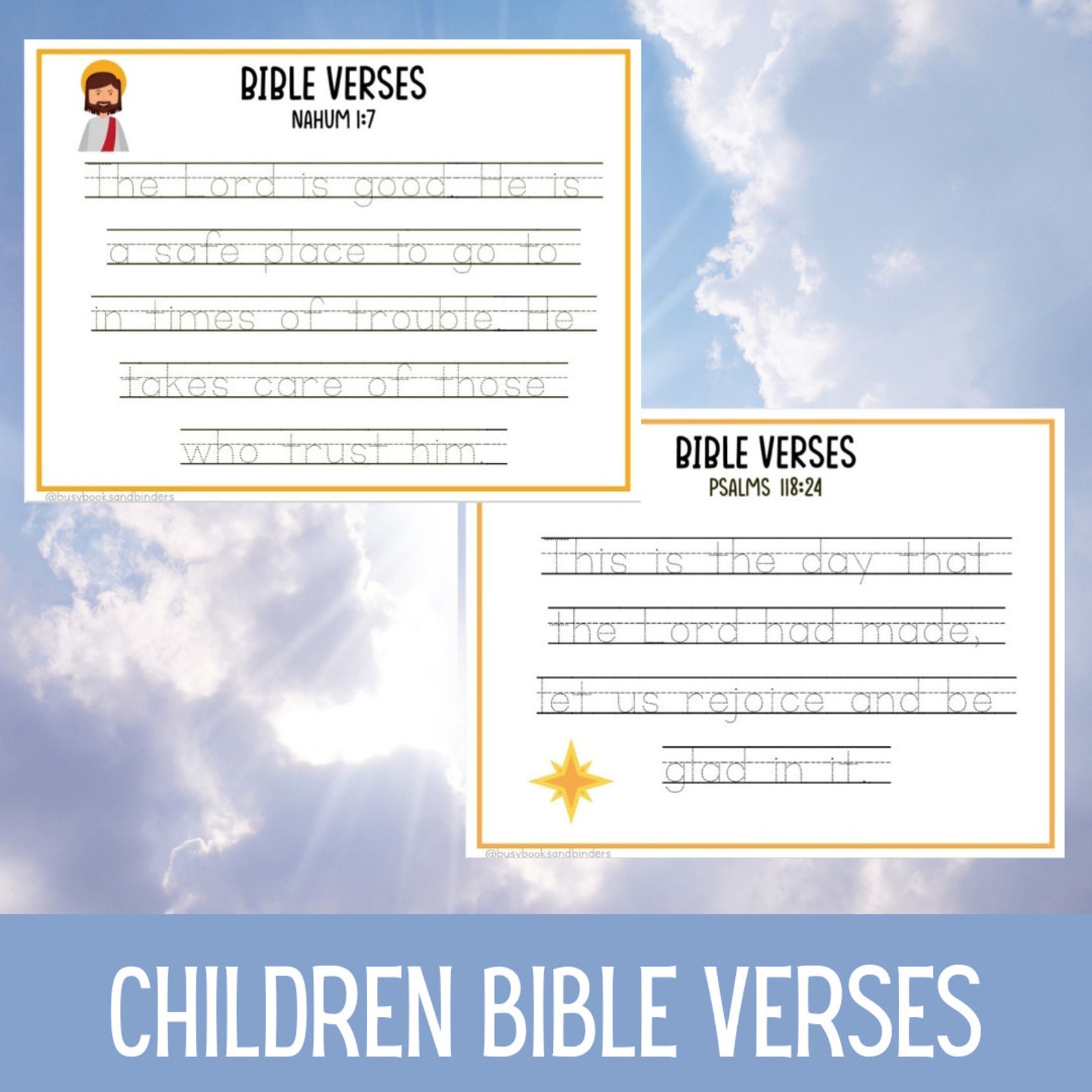 Children's Bible Verses Practice | Kids Bible Verse Activity | Children ...
