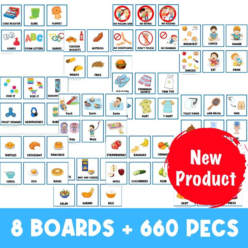 1 Board 84 Pecs First Then Board Visual Aid Schedule Etsy