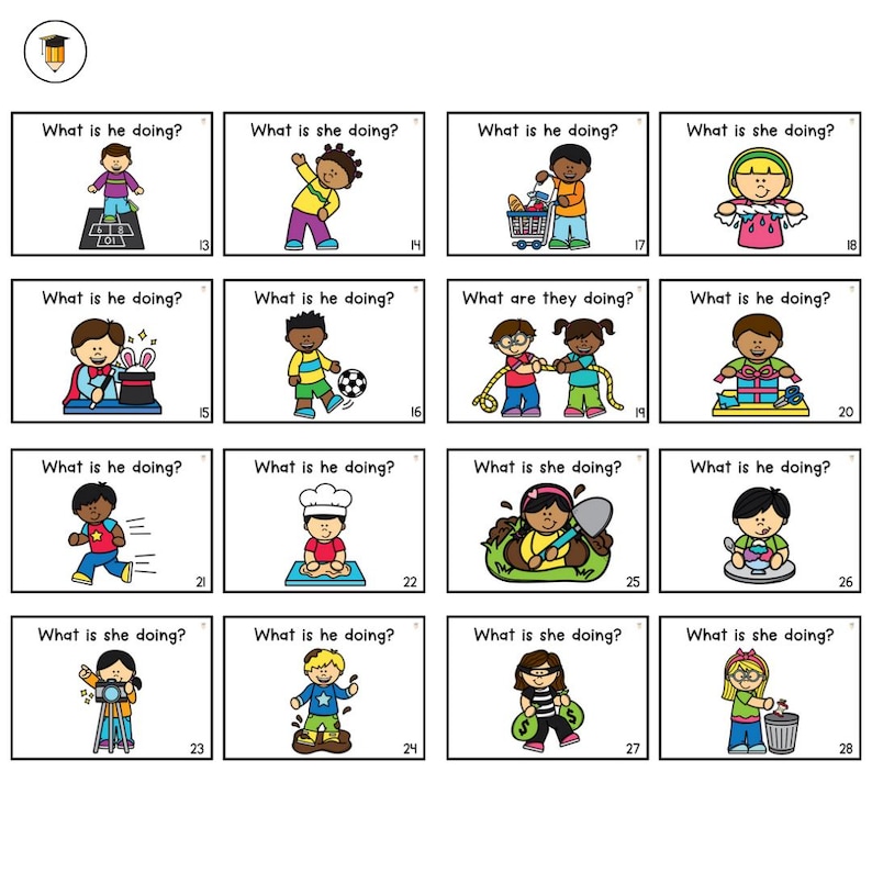 WH Questions | Functions Task Cards | Which One | Speech Therapy | ABA ...