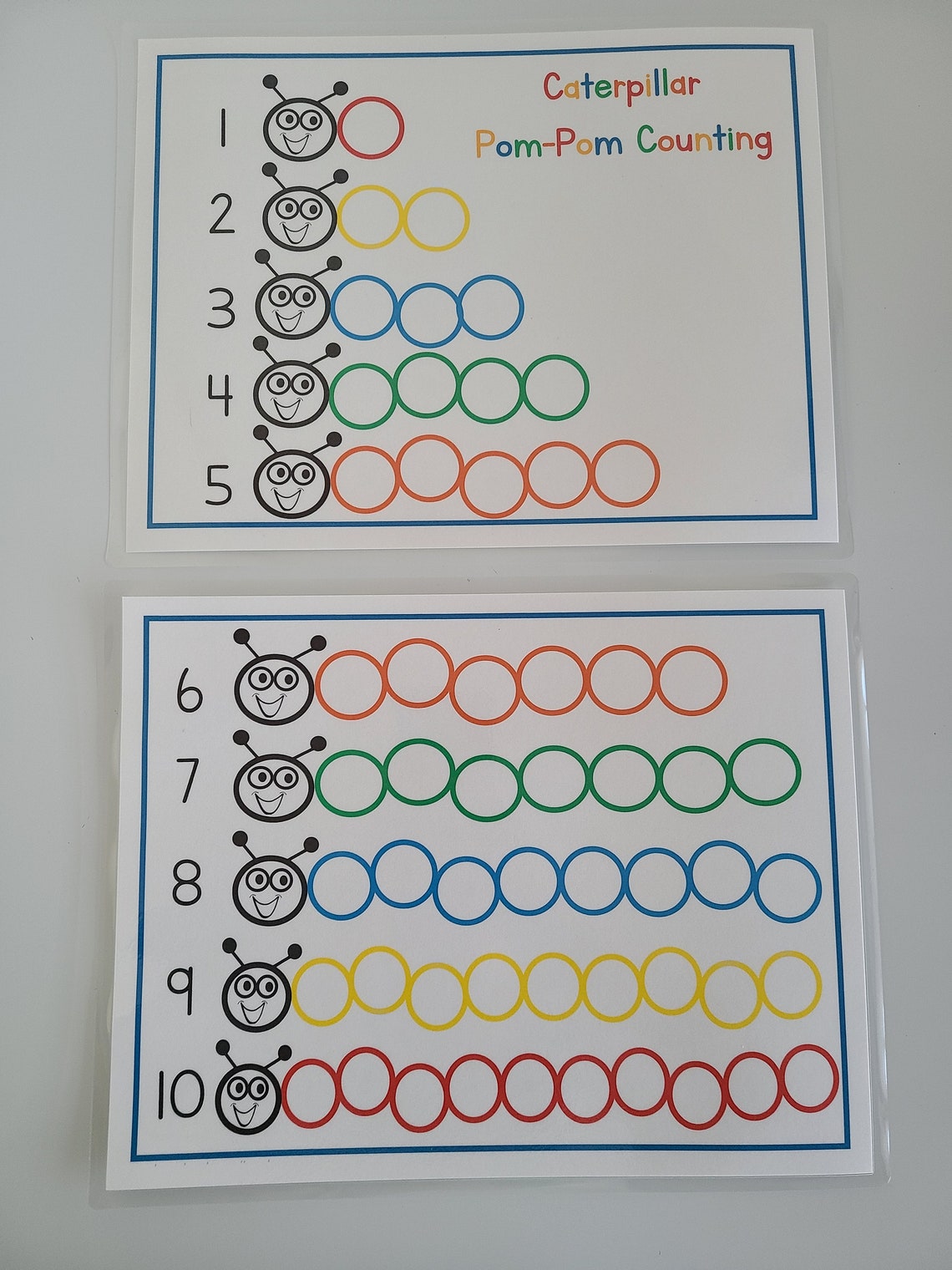 1- 20 Pom Pom Activities | Busy Book | Counting | Number Activities ...