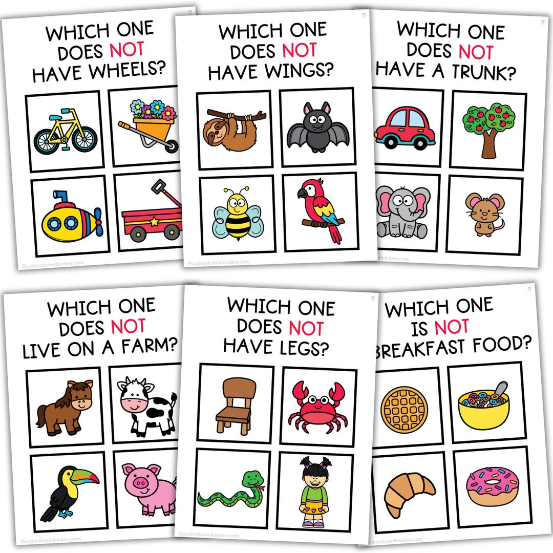 20 Which One Does Not Belong | Wh Questions | Functions Task Cards ...