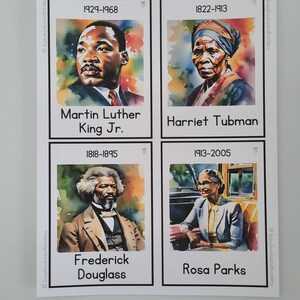 12 Black History Flashcards | Bulletin Board Display | Black History ...