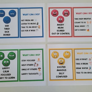Emoji Feelings Posters | Emotions | Picture Cards | Adjectives | Body ...