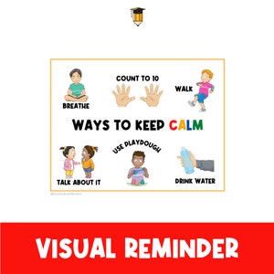 CALM DOWN STRATEGIES | Deep Breathing | Grounding | Poster | Coping ...