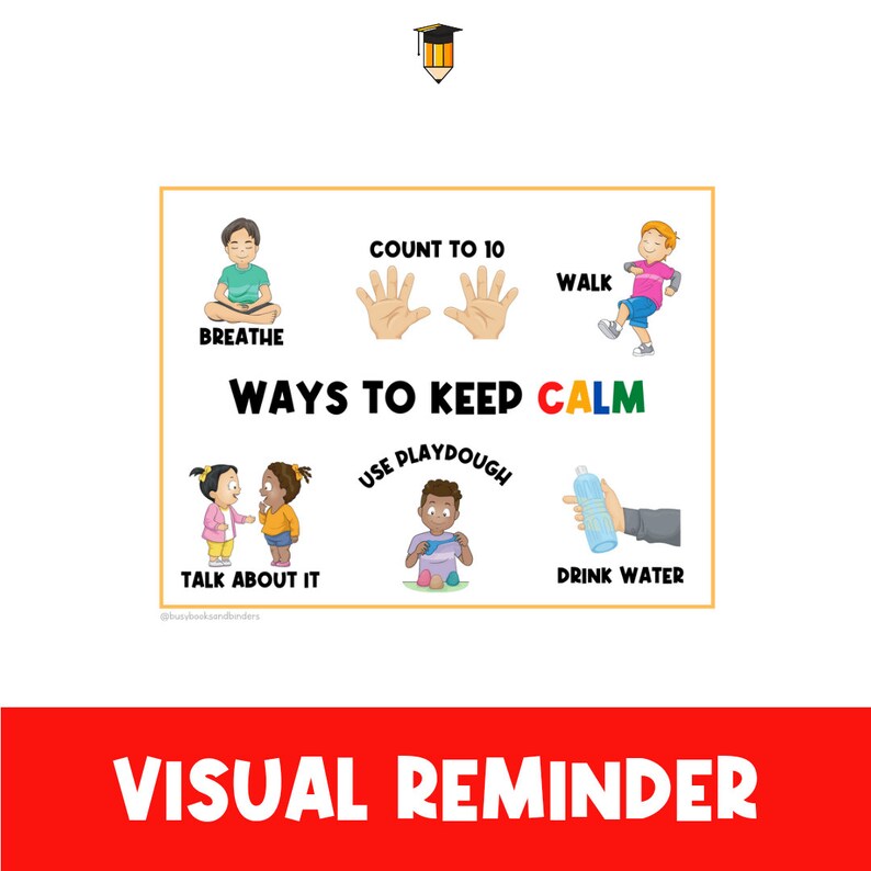 CALM DOWN STRATEGIES | Deep Breathing | Grounding | Poster | Coping ...