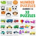 NUMBER PUZZLE BUNDLE | Preschool Animal Puzzle | Number Puzzle | Number ...