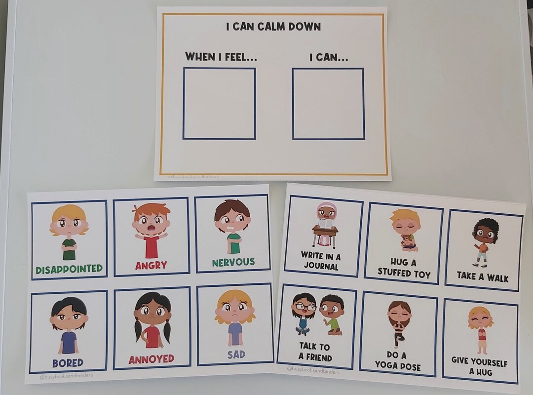 PHYSICAL COPY: Calm Down Strategies | Visual Aid | Coping Skills ...