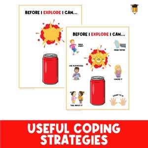 CALM DOWN STRATEGIES | Deep Breathing | Grounding | Poster | Coping ...