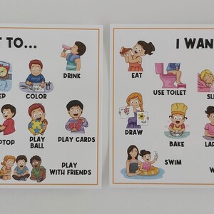 PHYSICAL COPY: Choice Board | Daily Routines | First Then Visual Aid ...