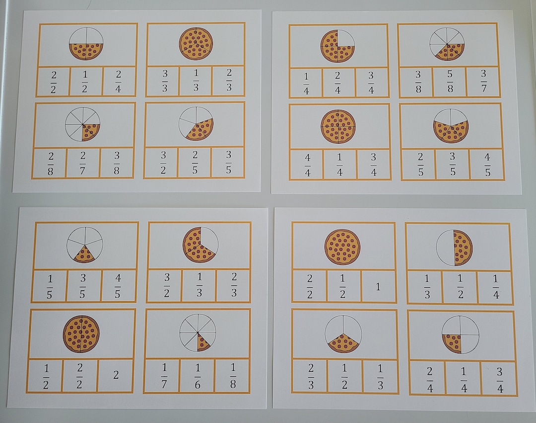 PHYSICAL COPY: Fractions Count and Clip Cards | Math Games | Math ...