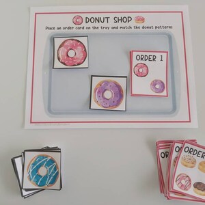 DONUT MATCHING | Valentines | Pattern Activity | Kindergarten ...