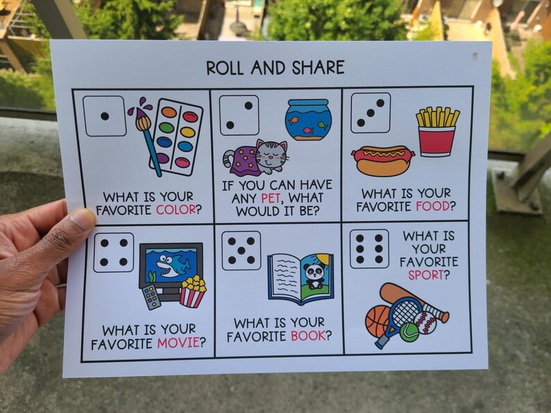 Roll and Share: Dice Breakers Team Building | Roll an Exercise | Back ...
