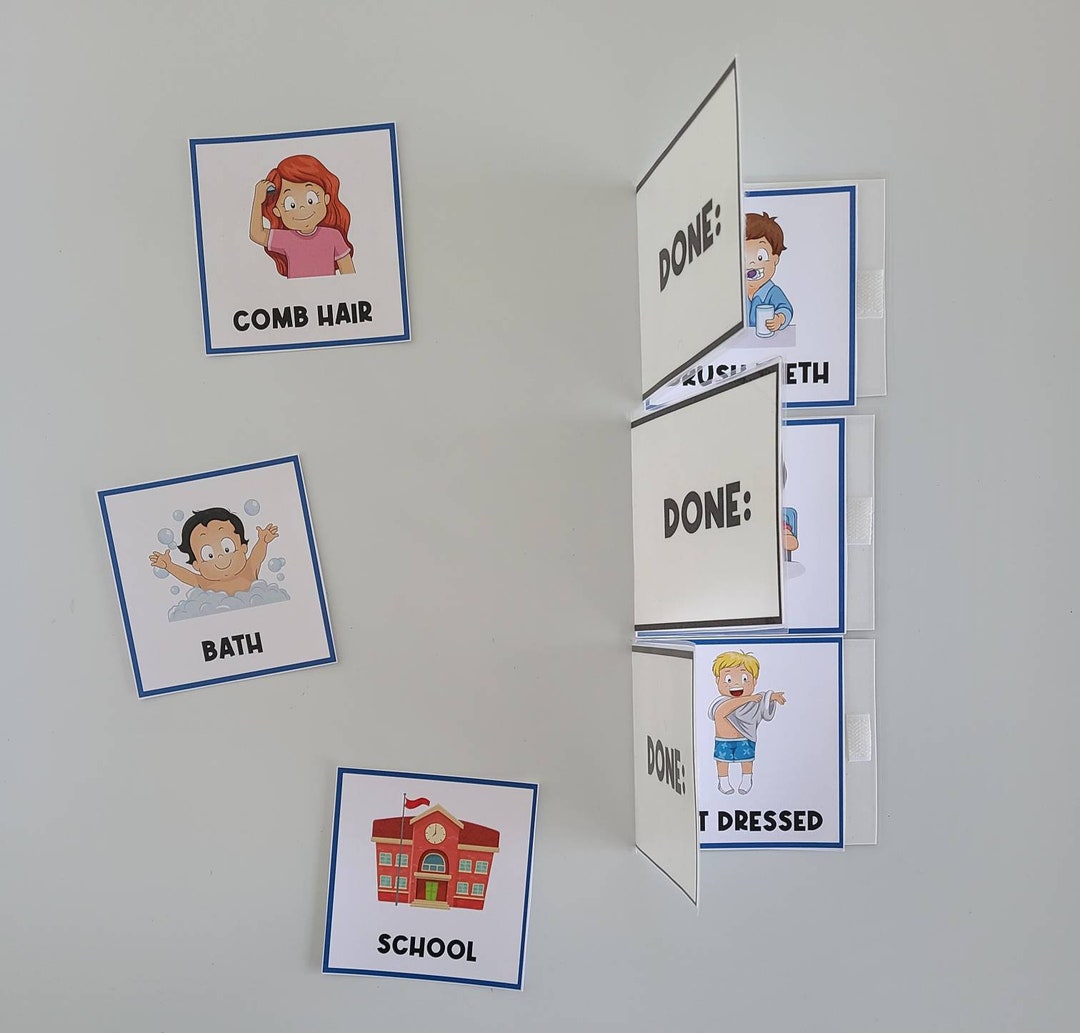 TO DO and DONE | First Then Board | Visual Aid | Visual Schedule ...