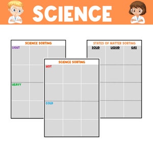 Science | Sorting | Worksheets | Kindergarten | Grade One | Hot or Cold ...