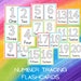 Numbers Tracing Flashcards, Preschool Flash Cards, 123 Tracing, Number ...