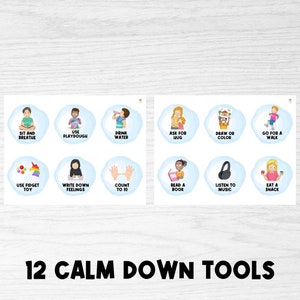 WINTER Calm Down Strategies Visual Aid Coping Skills Toddler Behaviour ...