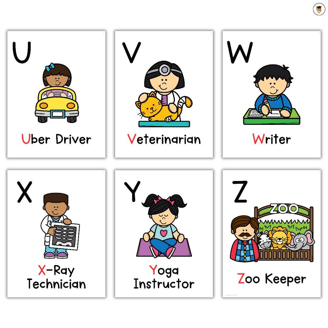 A to Z Community Helpers | Alphabet Posters | ABC Posters | Classroom ...