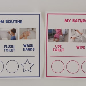TODDLER POTTY TRAINING | Visual Aid | Chart | Preschool | Toilet ...
