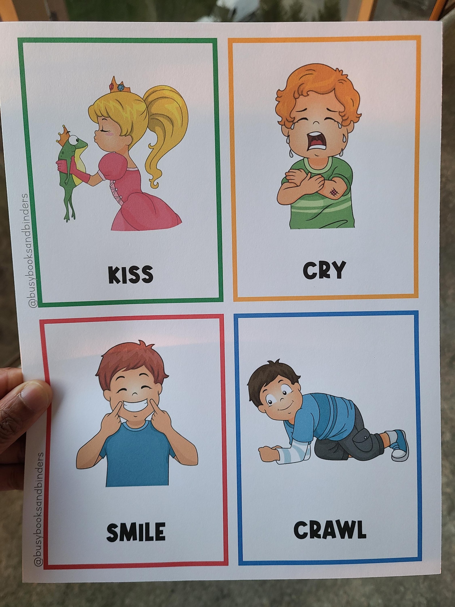 ACTION VERBS FLASHCARDS | Vocabulary | Parts of Speech | Positional ...