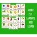 Spanish Flashcards Fruits and Vegetables Preschool Flash Cards ...