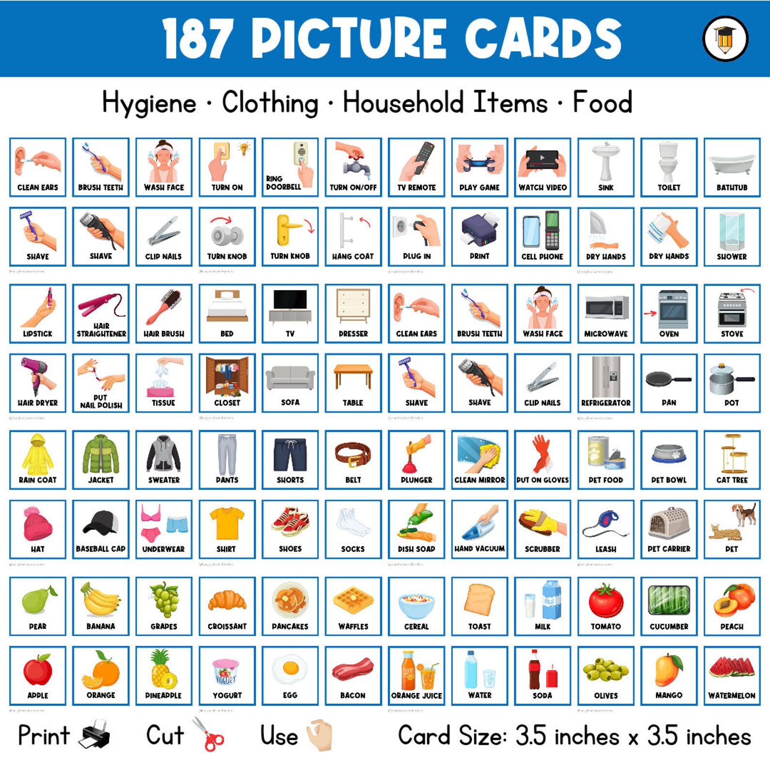 187 PICTURE CARDS | First Then | Visual Aid | Schedule | Adult | Senior ...