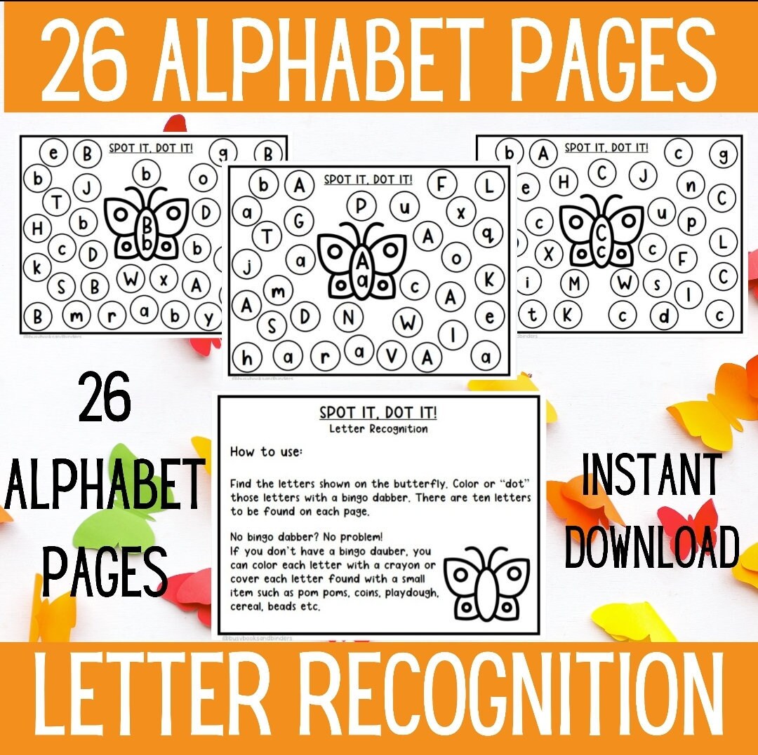 Letter Recognition Preschool Worksheets