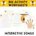 Bees Activities | Bee Lifestyle Stages | Counting | Tracing | Spring ...