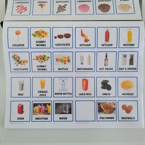 BOOK: 167 Food Pictures Food Visual Aid Behavior Task Card Autism First ...