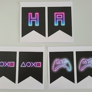 Gamer Birthday Banner | Party Decor | Gamer Display | Printable Banner ...