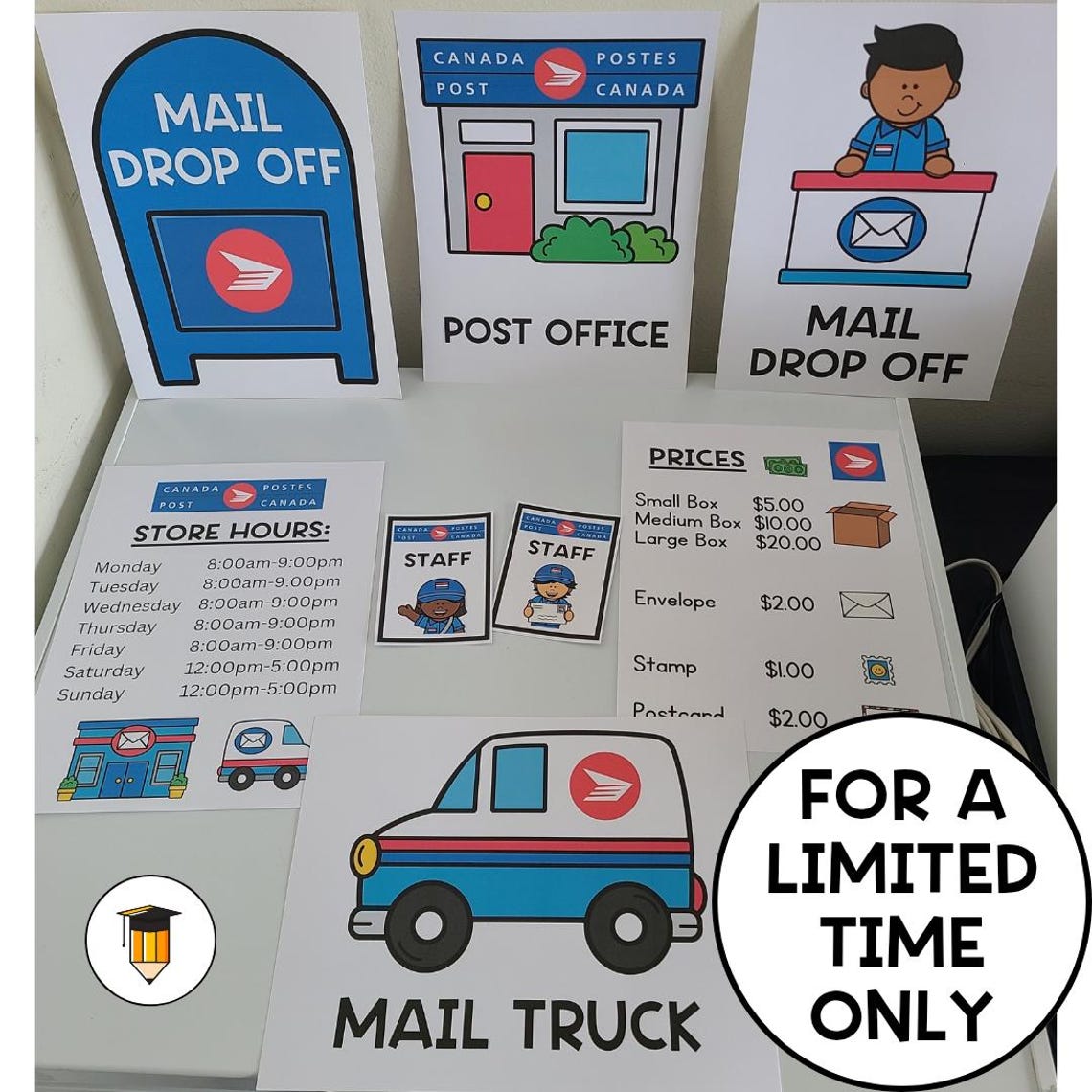 Postal Office Dramatic Play | Play | Learning | Pretend Play ...