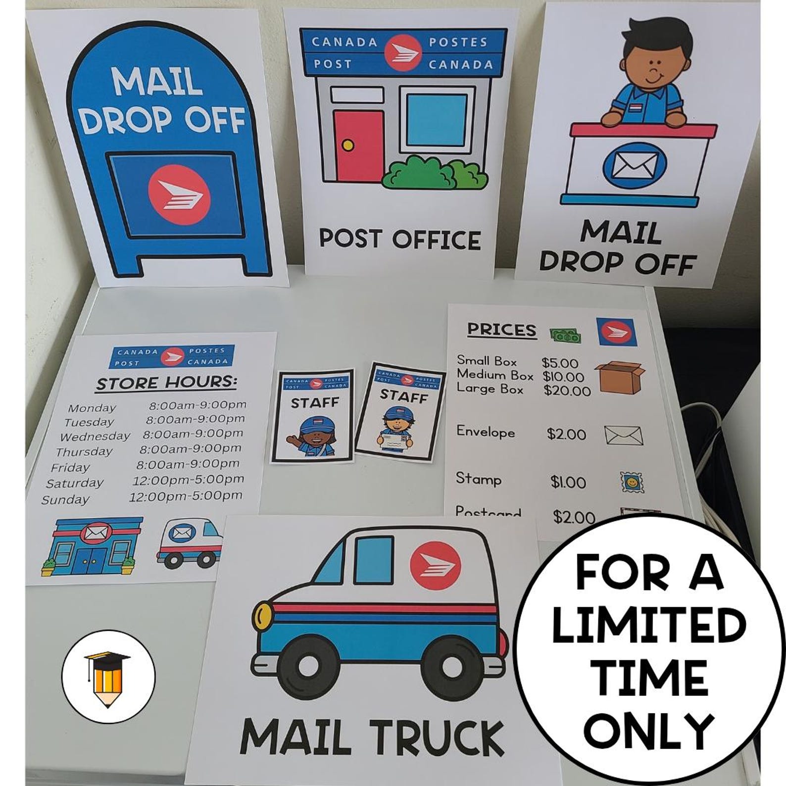 Postal Office Dramatic Play | Play | Learning | Pretend Play ...