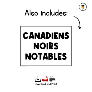 FRENCH CANADIAN Black History Posters | Bulletin Board Display | Black ...