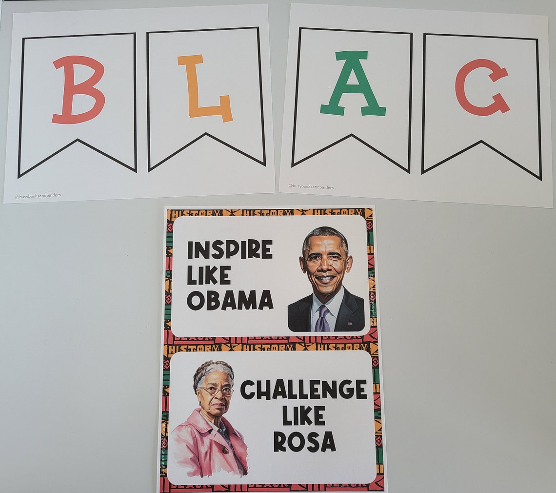 Black History Posters | Bulletin Board Display | Black History Decor ...