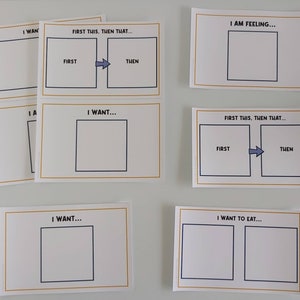 MINI CHOICE BOARDS | First Then Board | Visual Aid | Visual Schedule ...