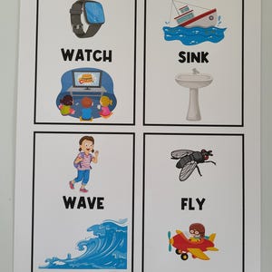 HOMONYMS FLASHCARDS | Vocabulary | Parts of Speech | Positional Words ...