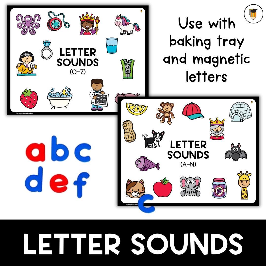 Letter Sound Matching | Alphabet | Magnetic Tray | Printable Mats ...