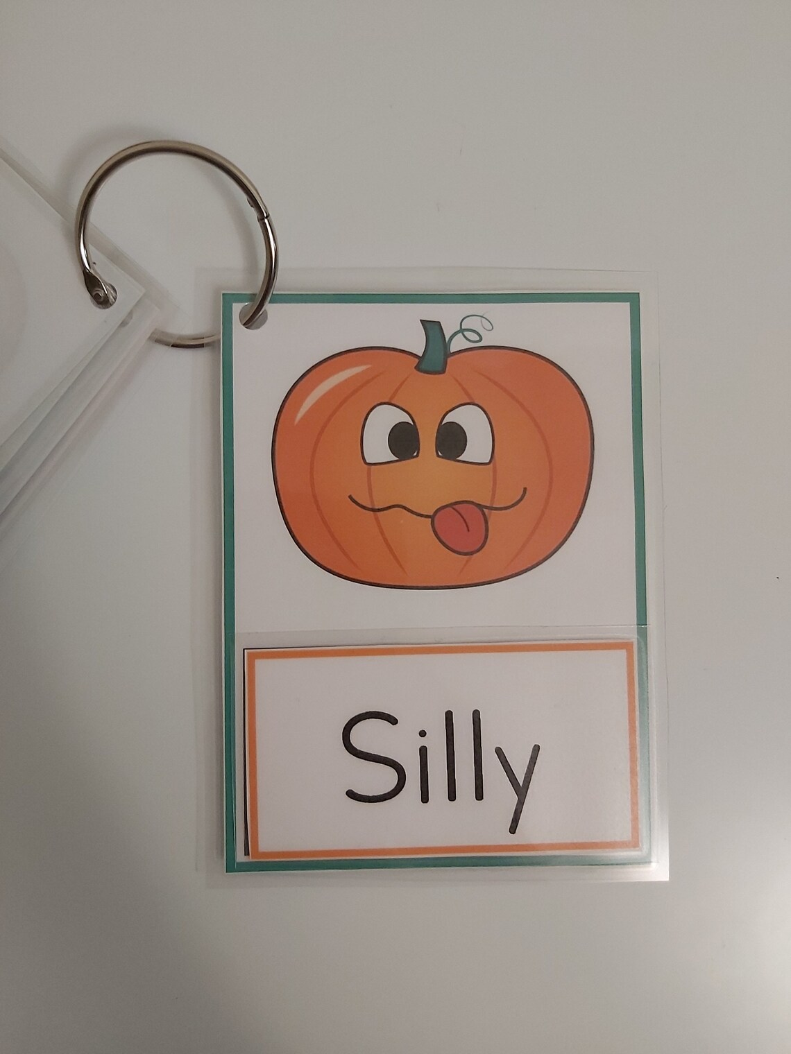 Pumpkin Emotions Flash Cards Flashcards for Kids - Etsy
