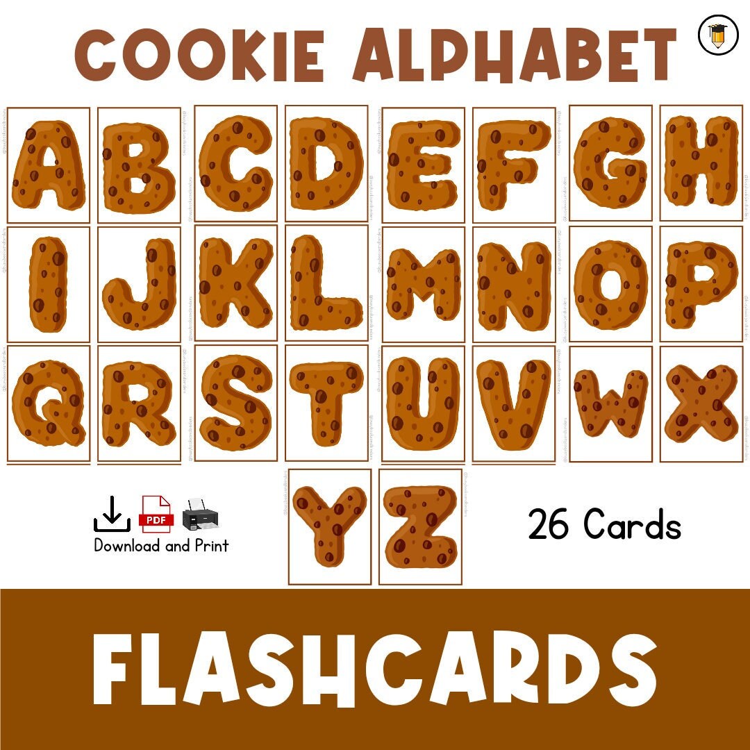 Cookie | Alphabet Flashcards | Dramatic Play | Letters | Pretend Play ...