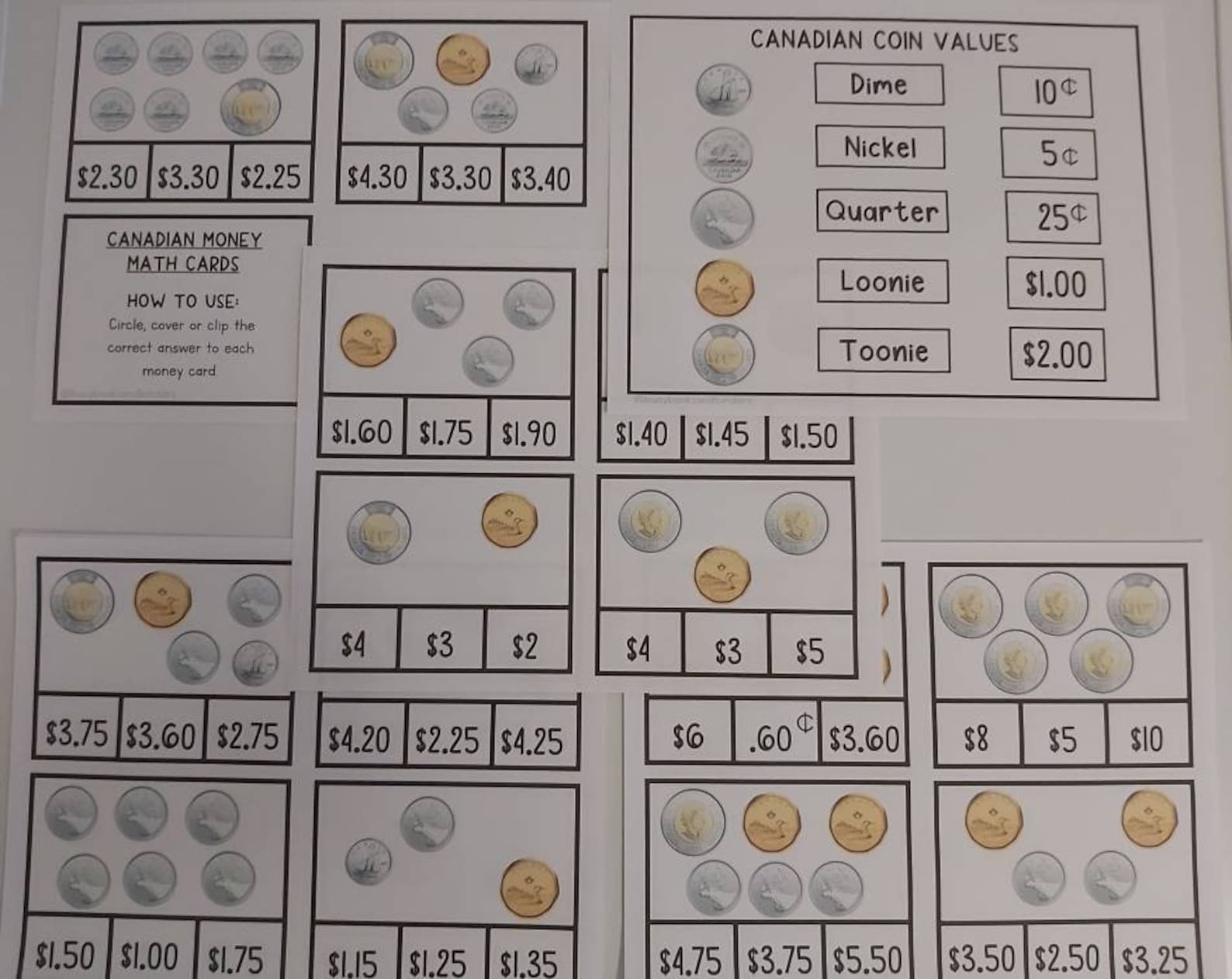 Canadian Money Activity Canadian Coins Worksheets - Etsy Canada