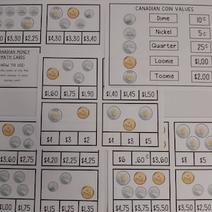 Canadian Money Activity | Canadian Coins | Worksheets | Learning Money ...