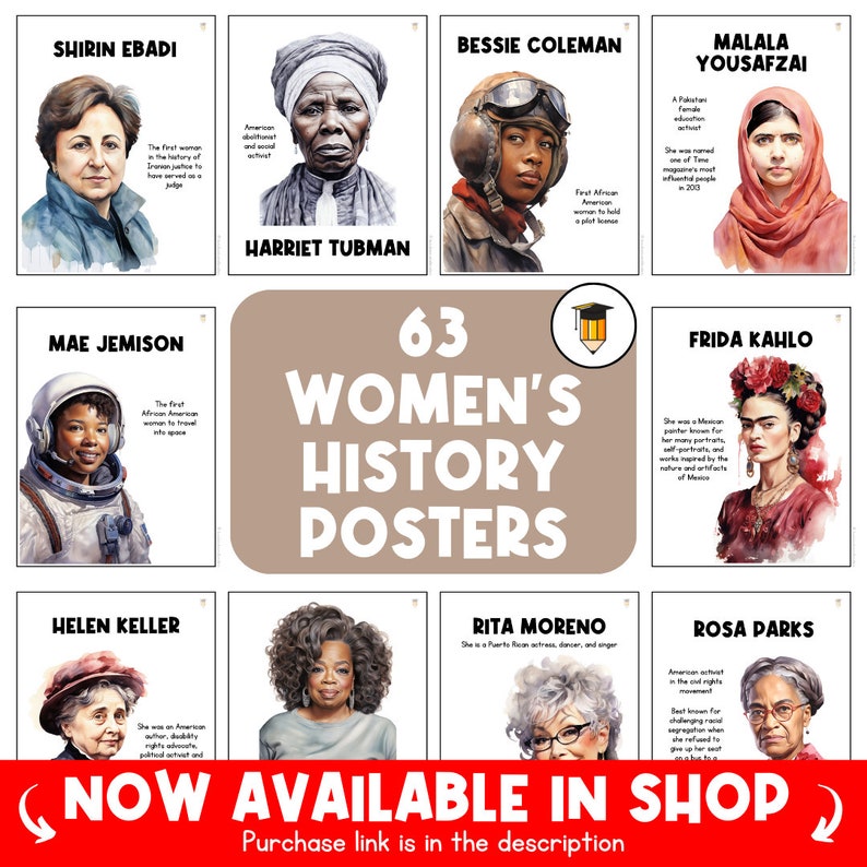 15 Women's History Month Posters | Bulletin Board Display | Women's ...