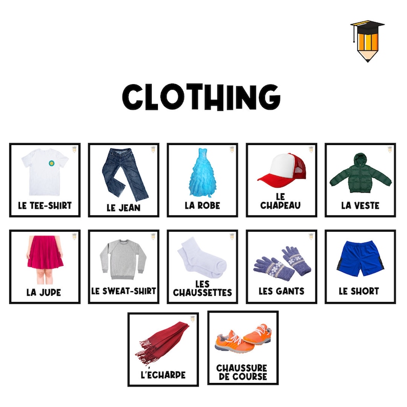 250 FRENCH Picture Cards First Then Board Visual Aid - Etsy