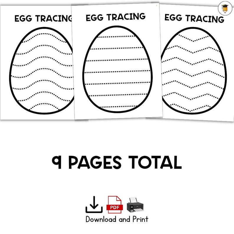 Easter Egg Line Tracing | Spring Theme | Happy Easter | Kindergarten ...